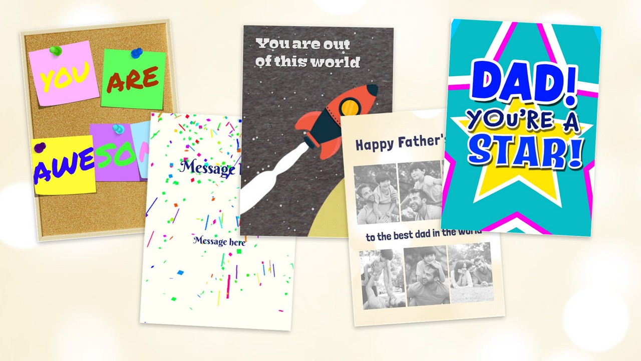 Animated Father's Day cards