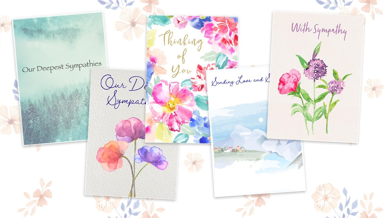 Group sympathy cards