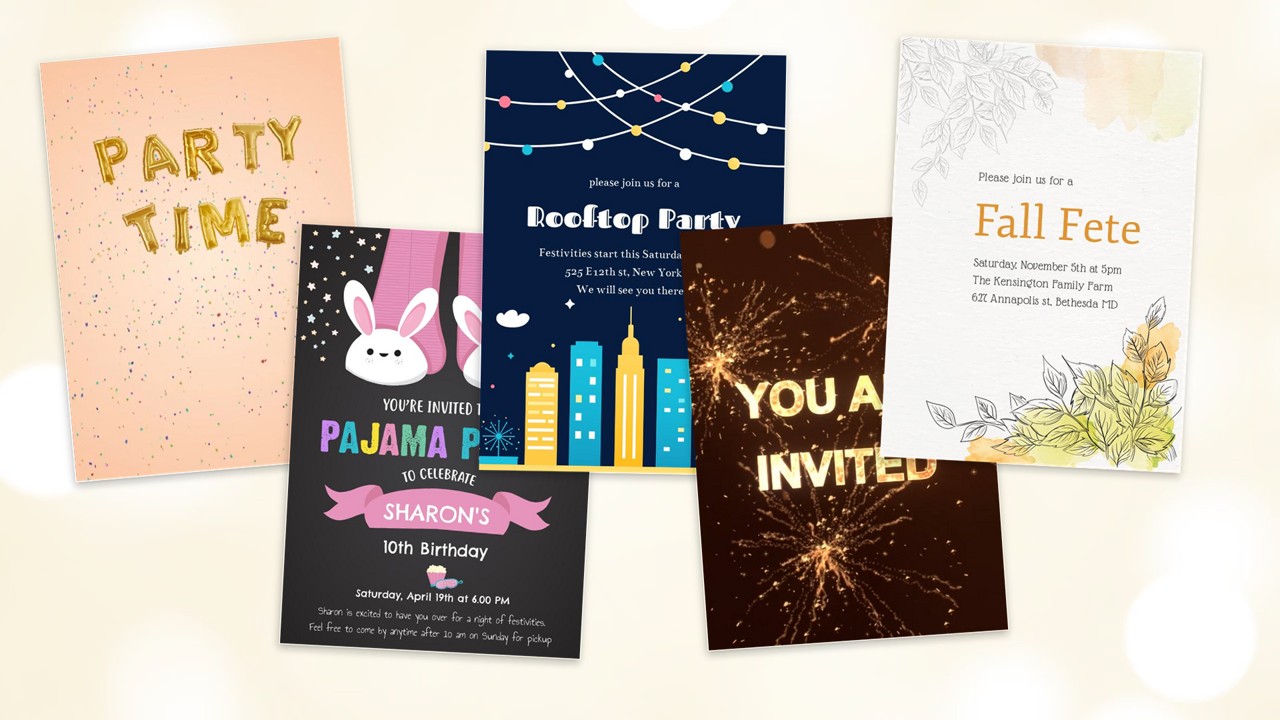 Party invitations