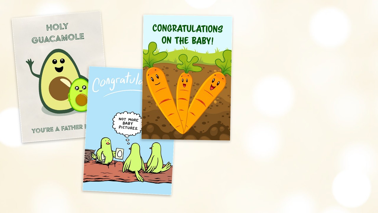 Funny baby cards