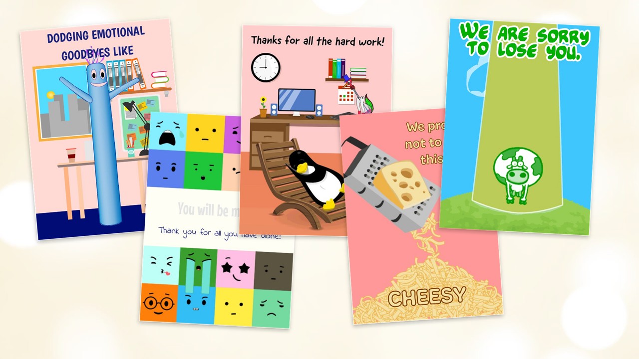 Animated retirement cards | Ellacard