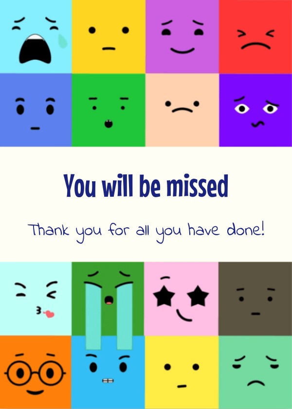 Emoji farewell