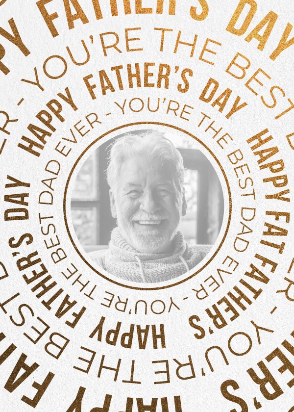 Golden father's day