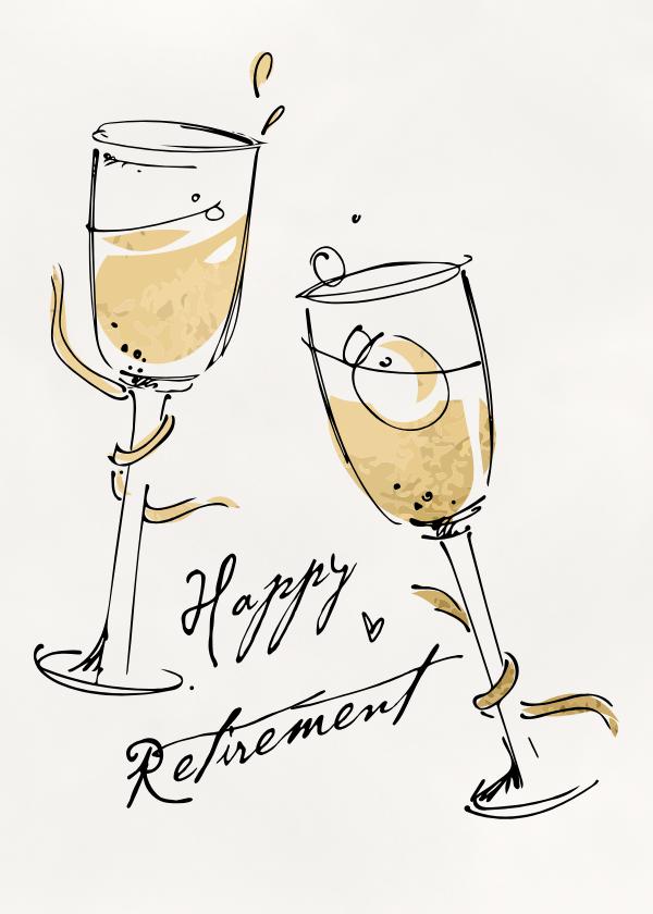 retirement champagne toast