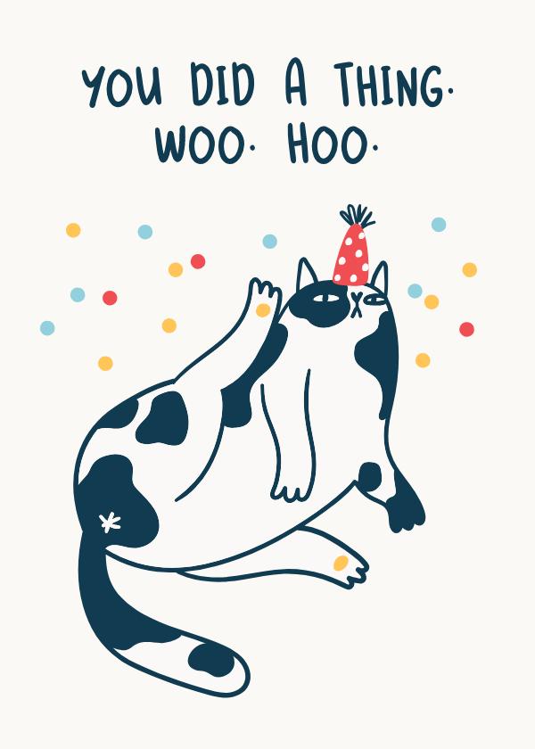 Disinterested cat is excited about a thing you did