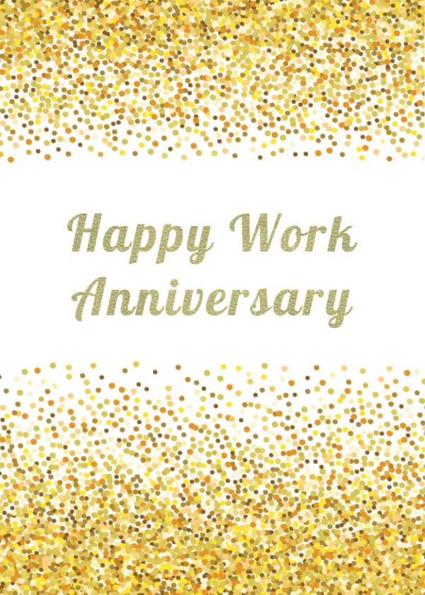 Sparkly work anniversary