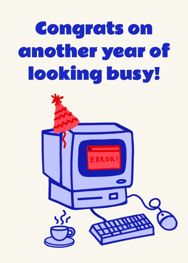 Another year of looking busy