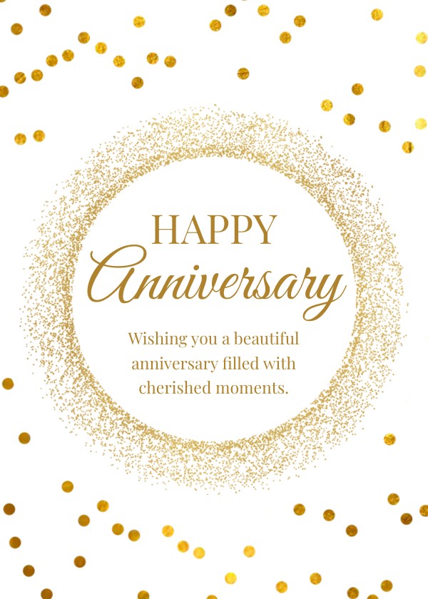 Anniversary confetti