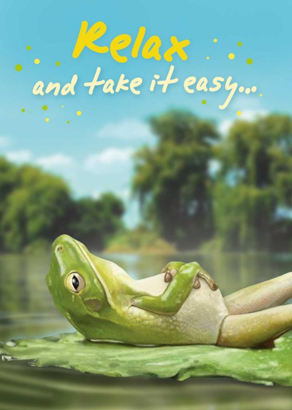 Relaxing frog