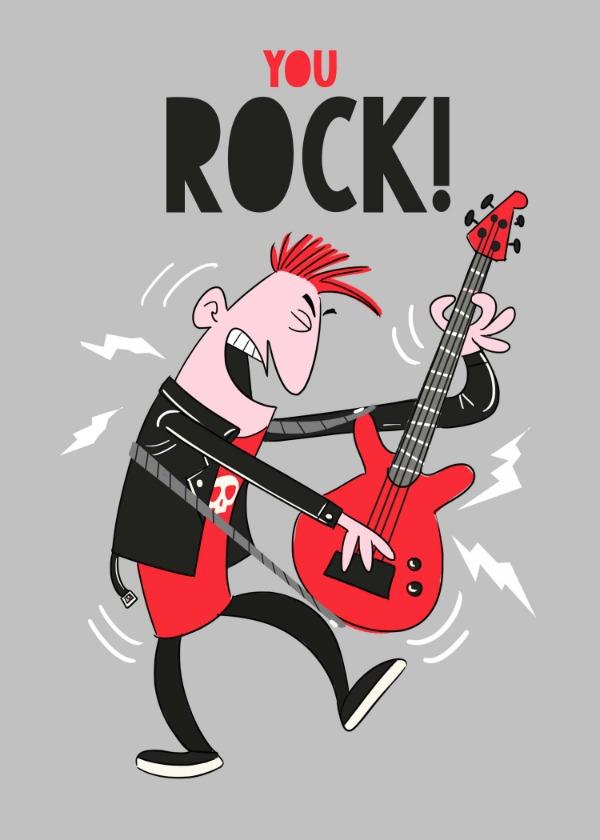 Rockin' red electric guitar