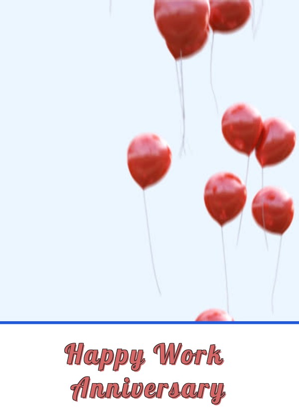 Work anniversary balloons