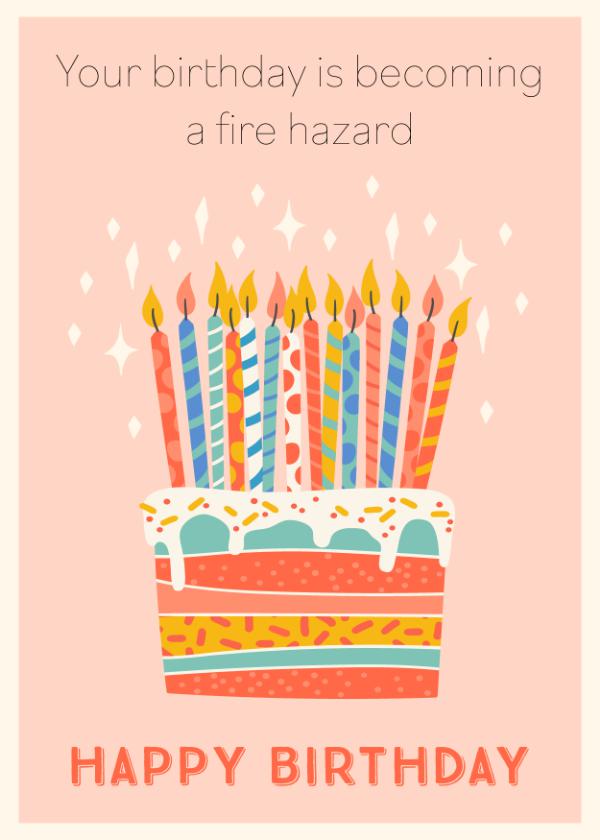 Birthday fire hazard