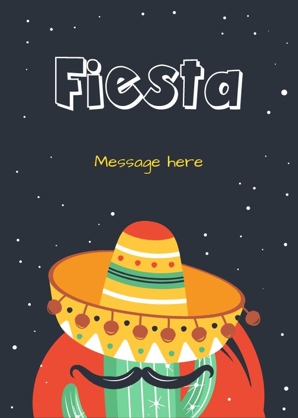 Fiesta Cactus Invitation